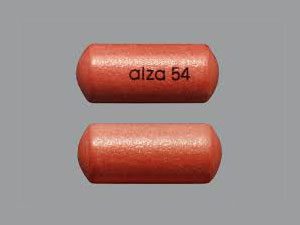 Red Oval Shaped Concerta (alza 54 mg) Tablet or Pill